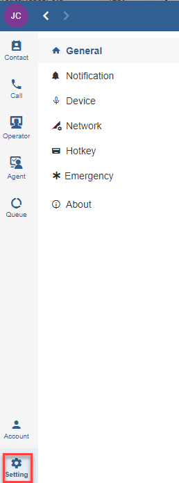 Configuring the FortiFone softclient settings | FortiFone | Fortinet Document Library